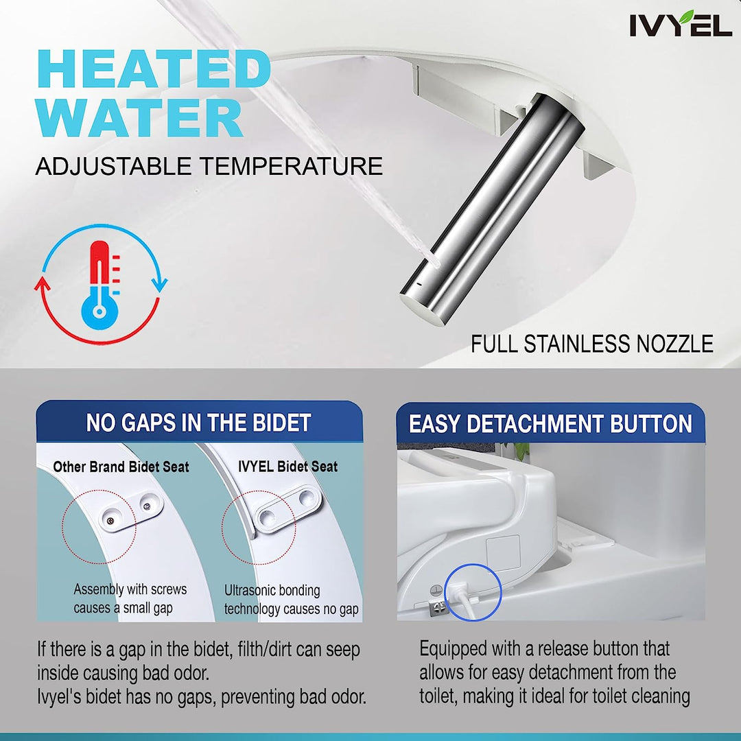Lesviv J-2 IVYEL Heated Toilet Seat Electric Bidet